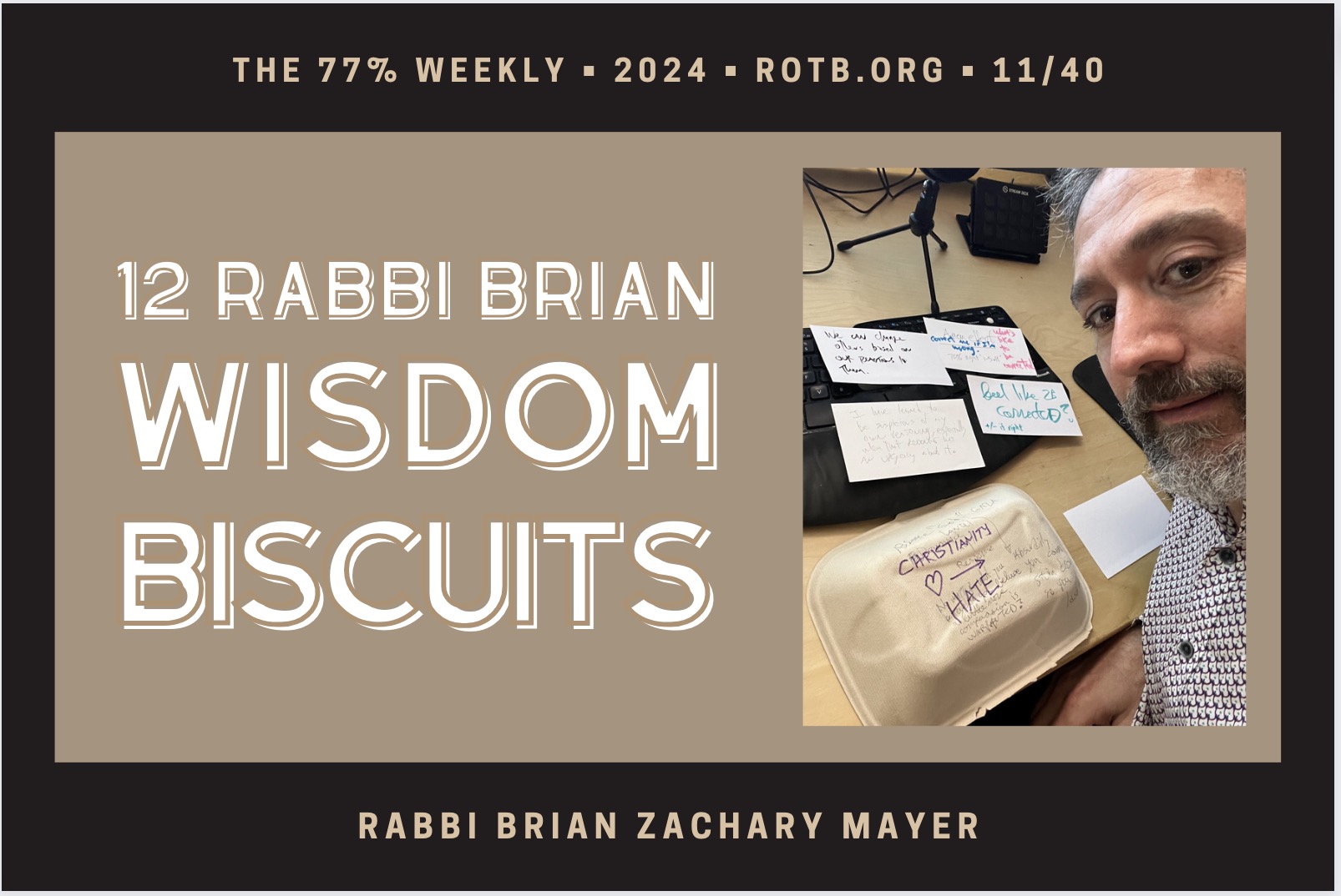 12 Rabbi Brian Wisdom Biscuits - ROTB
